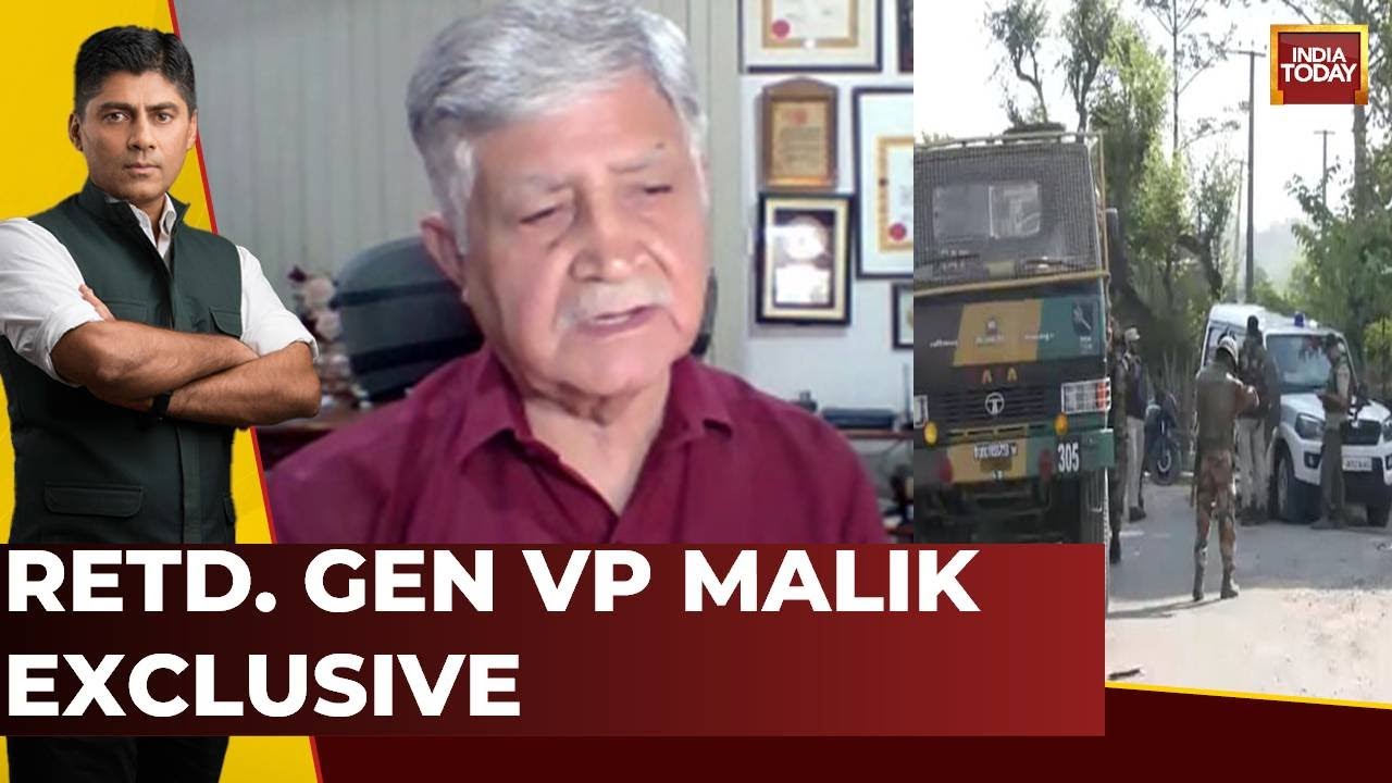 Gen VP Malik Exclusive Interview To Gaurav Sawant On 3 Terror Attacks ...