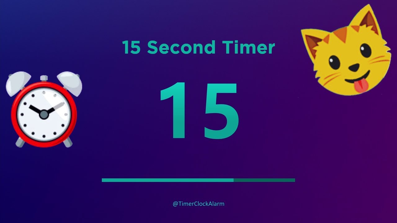 🔴 Countdown 15 Seconds 🔴 Timer alarm - YouTube