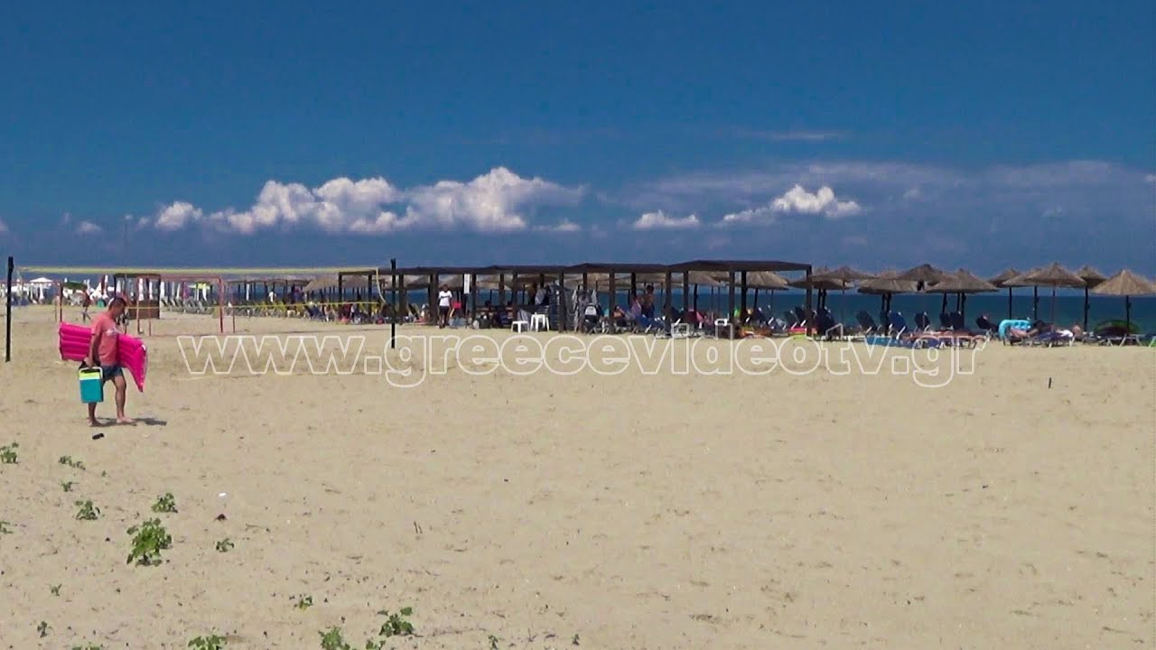 Korinos Beach Katerini Pieria Central Macedonia Greece Κορινός Παραλία ...