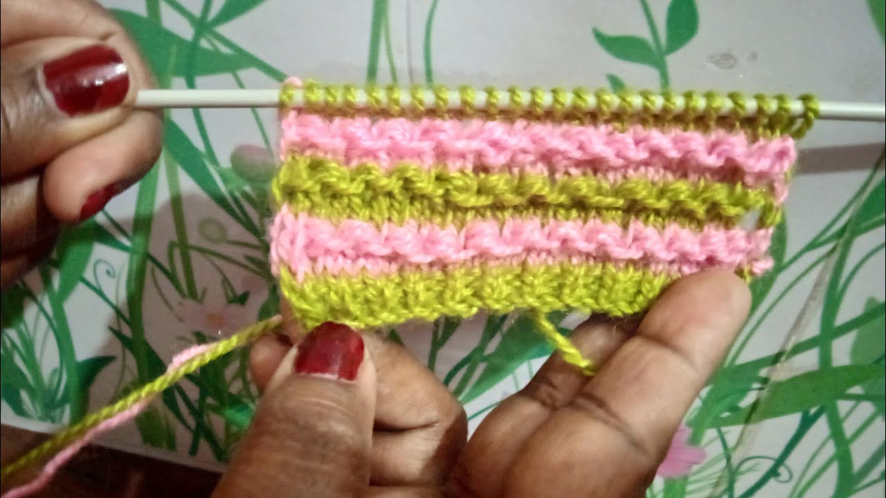 Two color sweater design |Bacho k sweater ka design |Ladies sweater ...