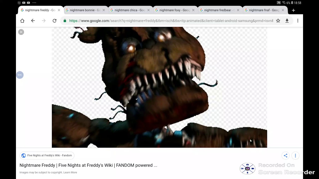 Nightmare animatronics sing fnaf song - YouTube