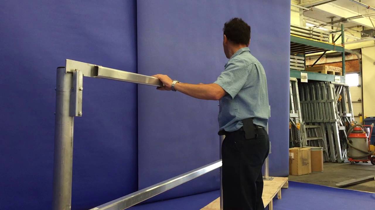 Superchute® Drop-in Rail Top Rail Installation & Removal - YouTube