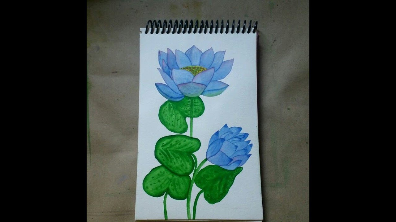 Blue Lotus Drawing