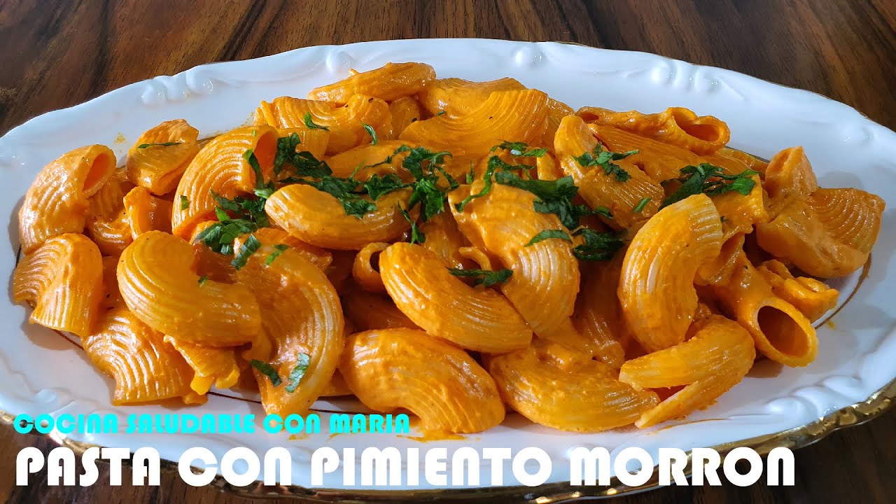PASTA CON PIMIENTO MORRON Y QUESO CREMA FACIL DE PREPARAR (NS) / COCINA ...