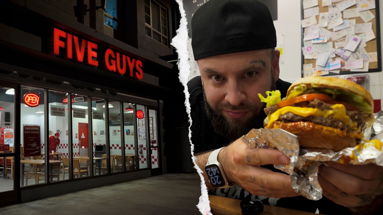FIVE GUYS, la mas bajonera - YouTube