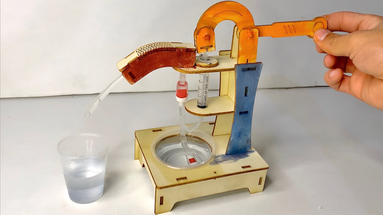 DIY We made a wooden water pump, interesting videos 6-minutes - YouTube