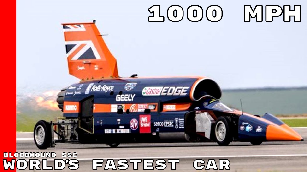 1000 MPH Bloodhound SSC - World’s Fastest Car 2017 Testing - YouTube