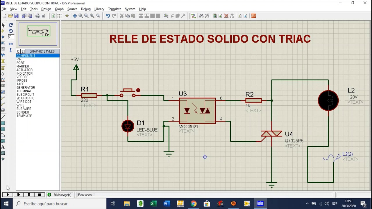 RELE DE ESTADO SOLIDO CON TRIAC - YouTube
