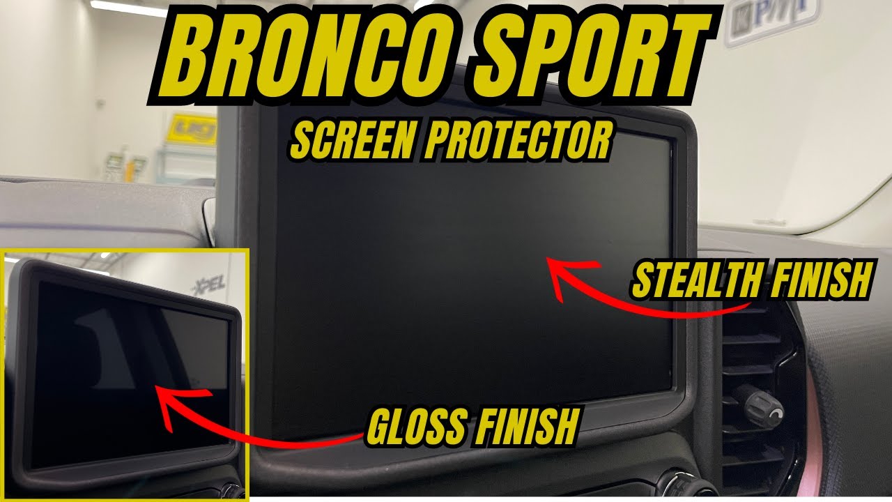 How To Install Your Bronco Sport Stealth Screen Protector | From ...