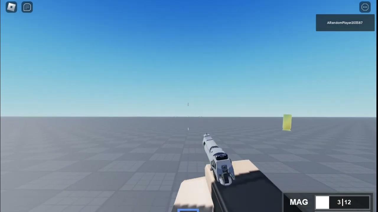 Тест анимации оружия в Roblox Studio. - YouTube