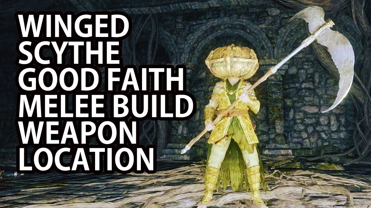 ELDEN RING - WINGED SCYTHE WITH LORETTA SLASH, GOOD FOR FAITH MELEE ...