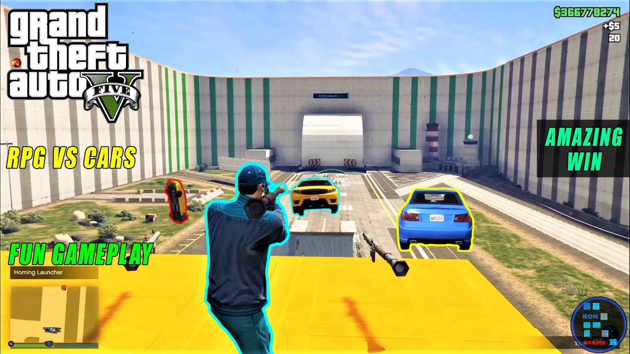 GTA V | Amazing Win in RPG vs CARS Gameplay - YouTube
