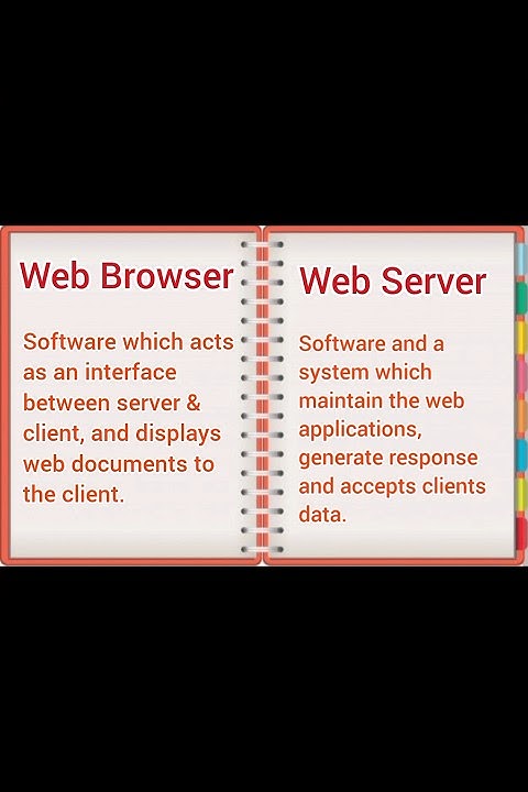 Difference b/w Web Browser & Web Server #webserver #webbrowser - YouTube