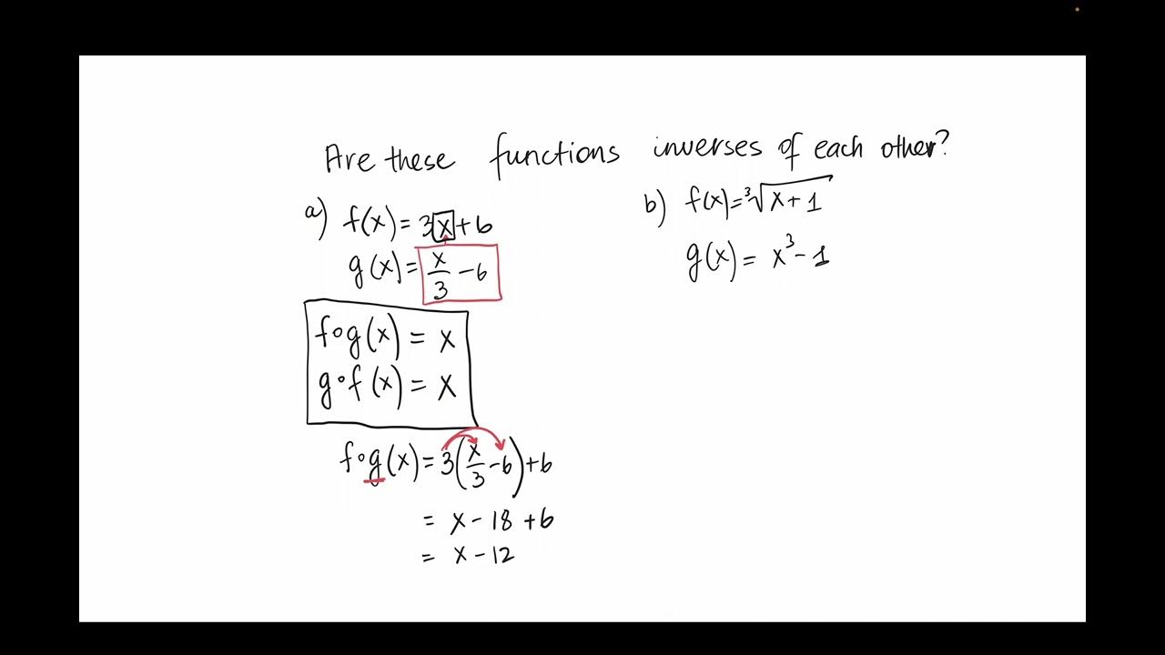 Check if Two Functions are Inverses of Each Other - YouTube