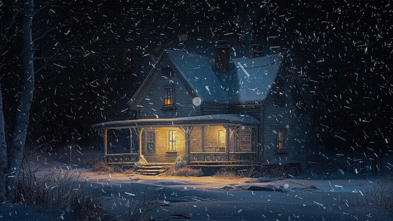 Heavy Snow Storm in the Countryside | Heavy Howling Wind & Blizzard ...
