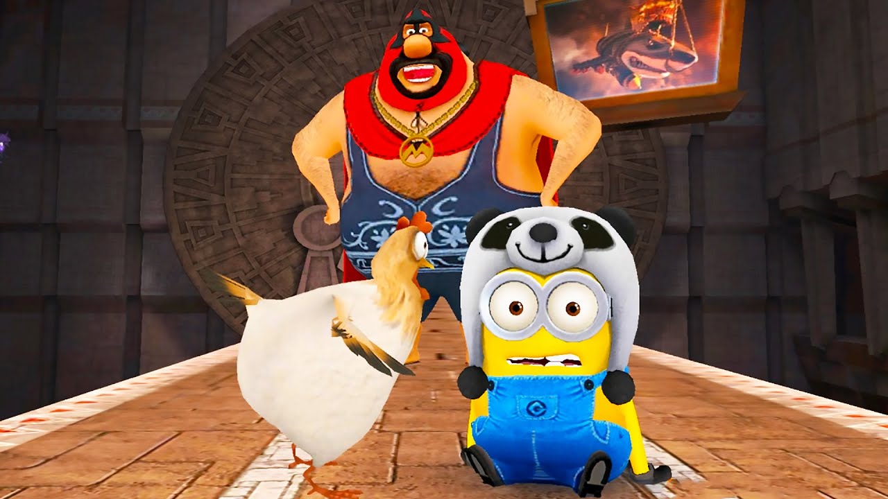Panda Minion vs EL Macho ! Throwing Pollo locos in Boss Battle - YouTube