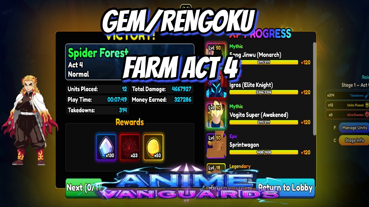 Rengoku AFK Macro| Anime Vanguards (100% RATE REWORK) - YouTube