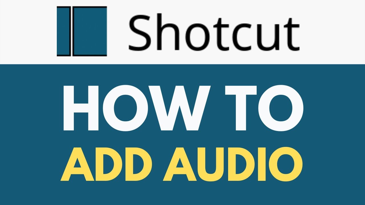 How To Add Audio in Shotcut | Add Music | Shotcut Tutorial - YouTube