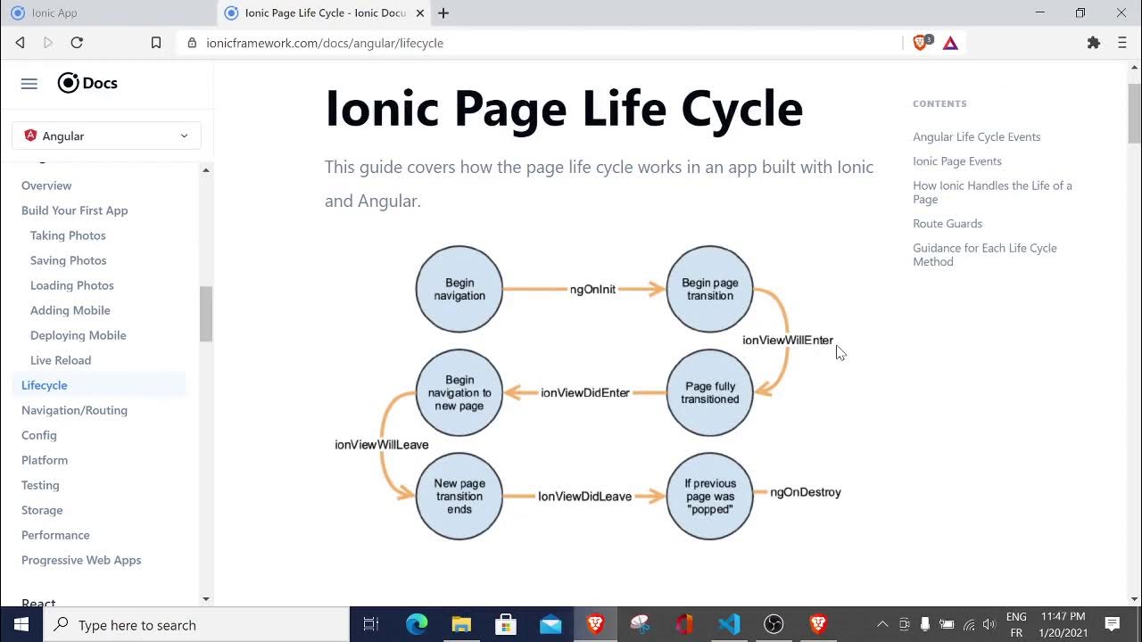 Leçon 9: Lifecycle Ionic + Angular component - YouTube
