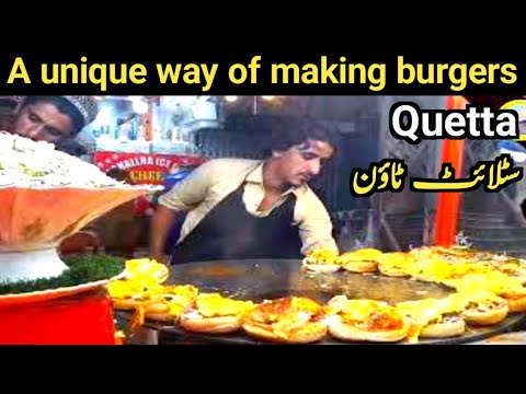 Burger Aik Munfarid Andaz Ke Sath / Quetta Fast food - YouTube
