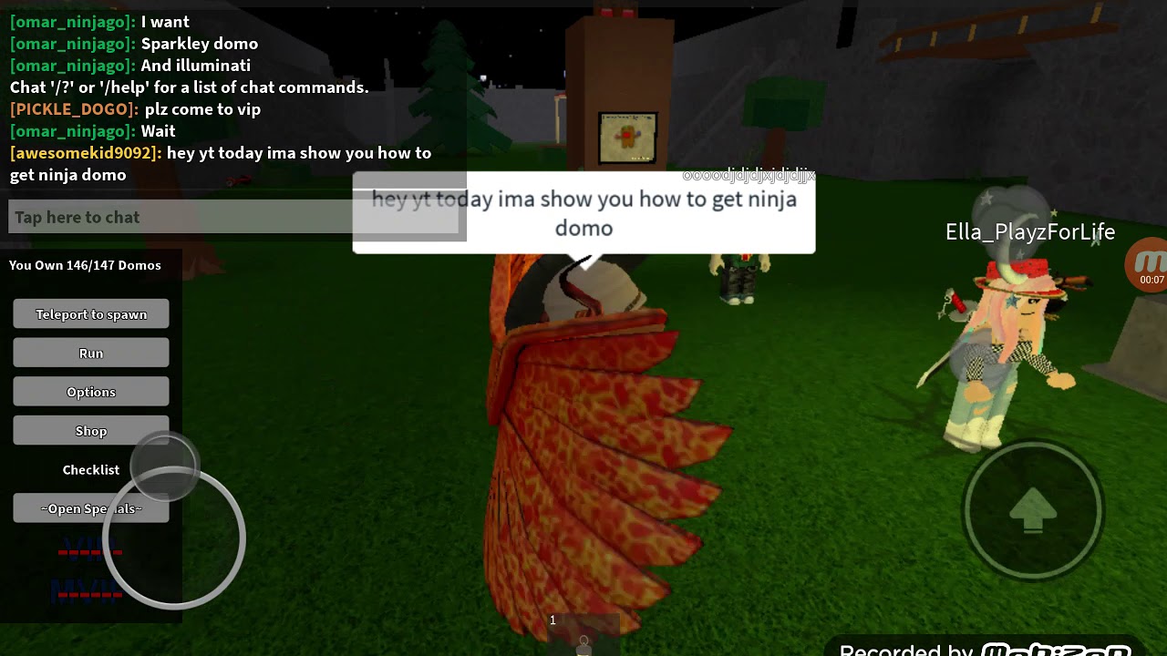 Roblox find the domos how to get ninja domo! - YouTube
