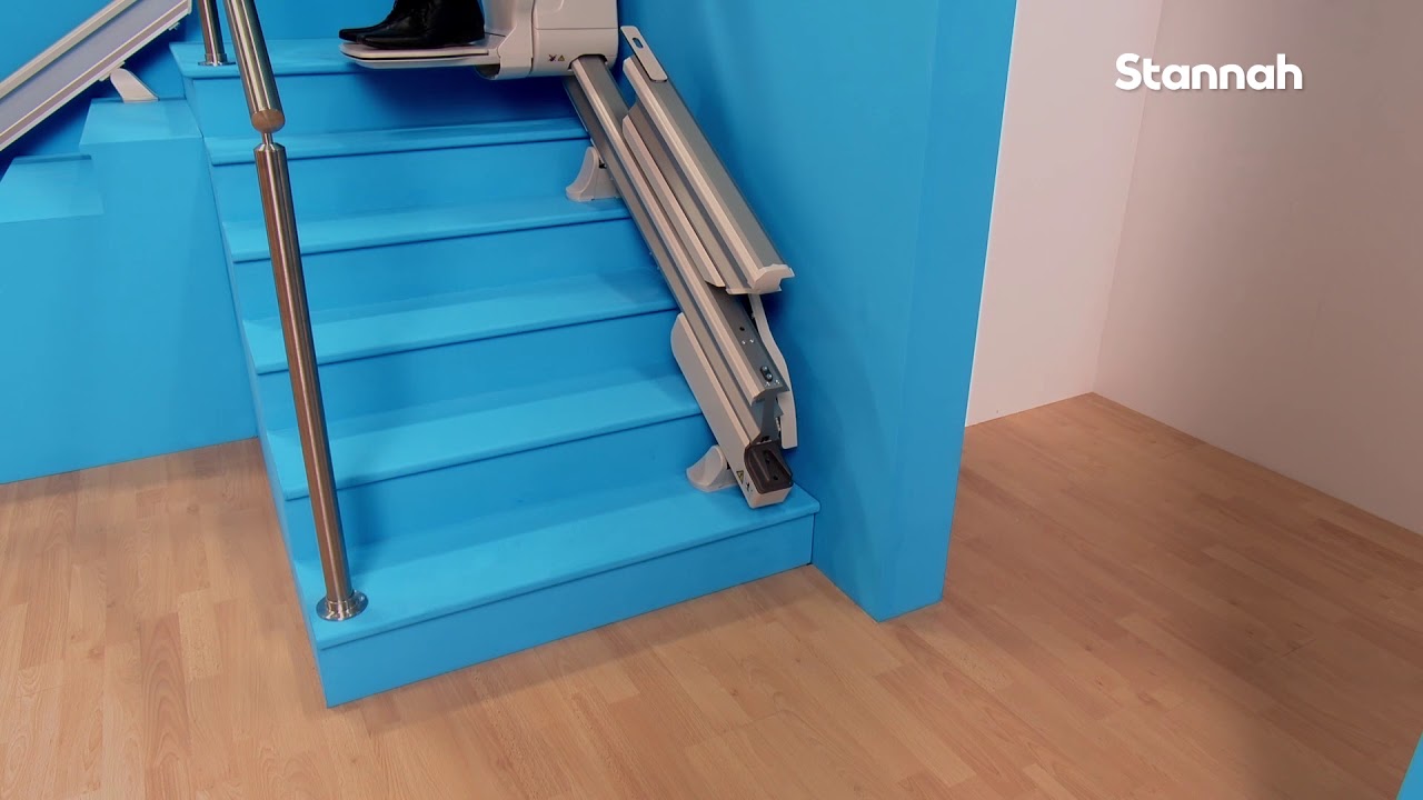 Stannah Retractable Rail - YouTube