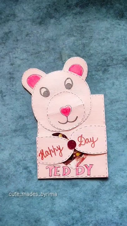 Teddy day special card #shorts #teddy #card - YouTube