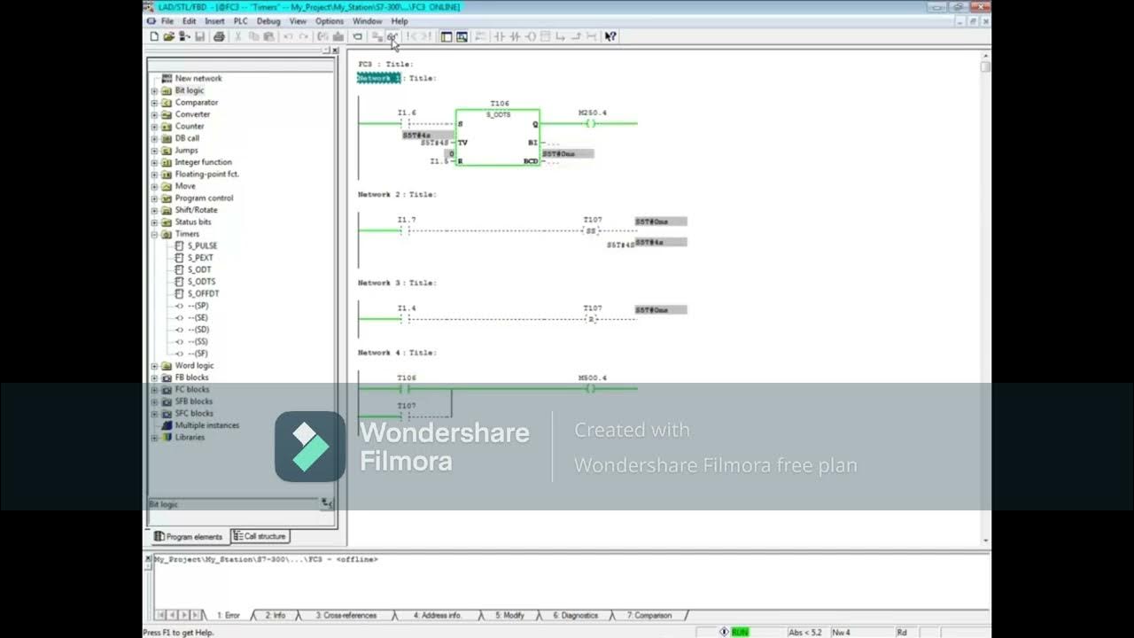 66: S7 Stored On Delay Timer || Step 7 || Simatic Manager Step 7 ...