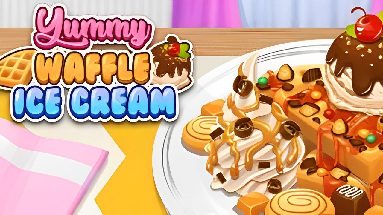 Yummy Waffle Ice Cream - Cooking Games - KUIOO GAMES - YouTube