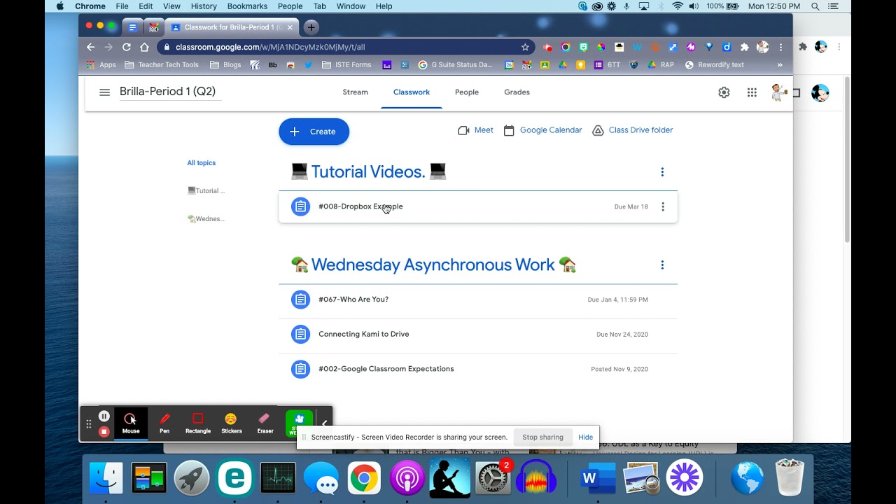 Google Classroom Dropbox Assignment - YouTube