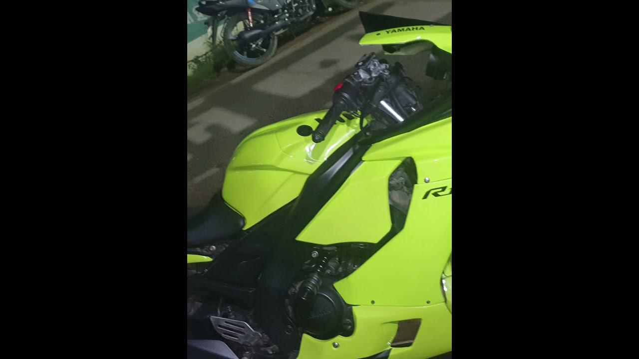 Yamaha R15 V1 to modify r1m black lemon colour ️🔥🎉 - YouTube