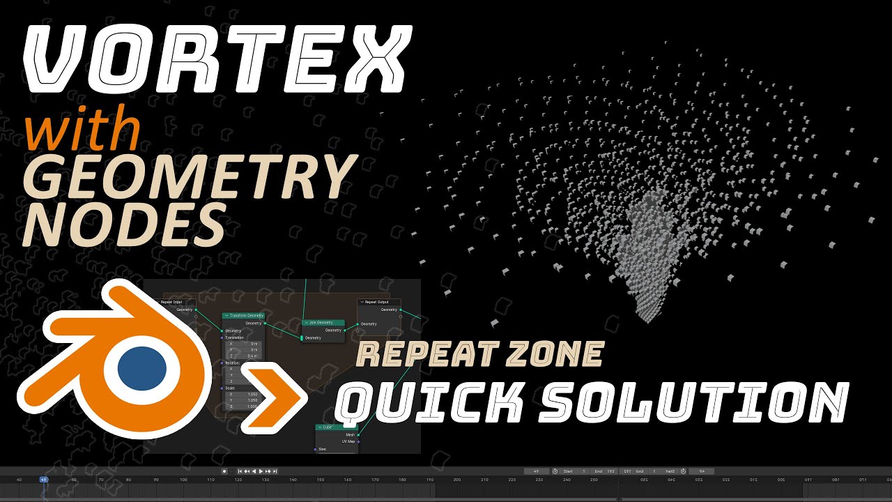 Creating Vortex in Blender 4.0 with Repeat Zone - YouTube