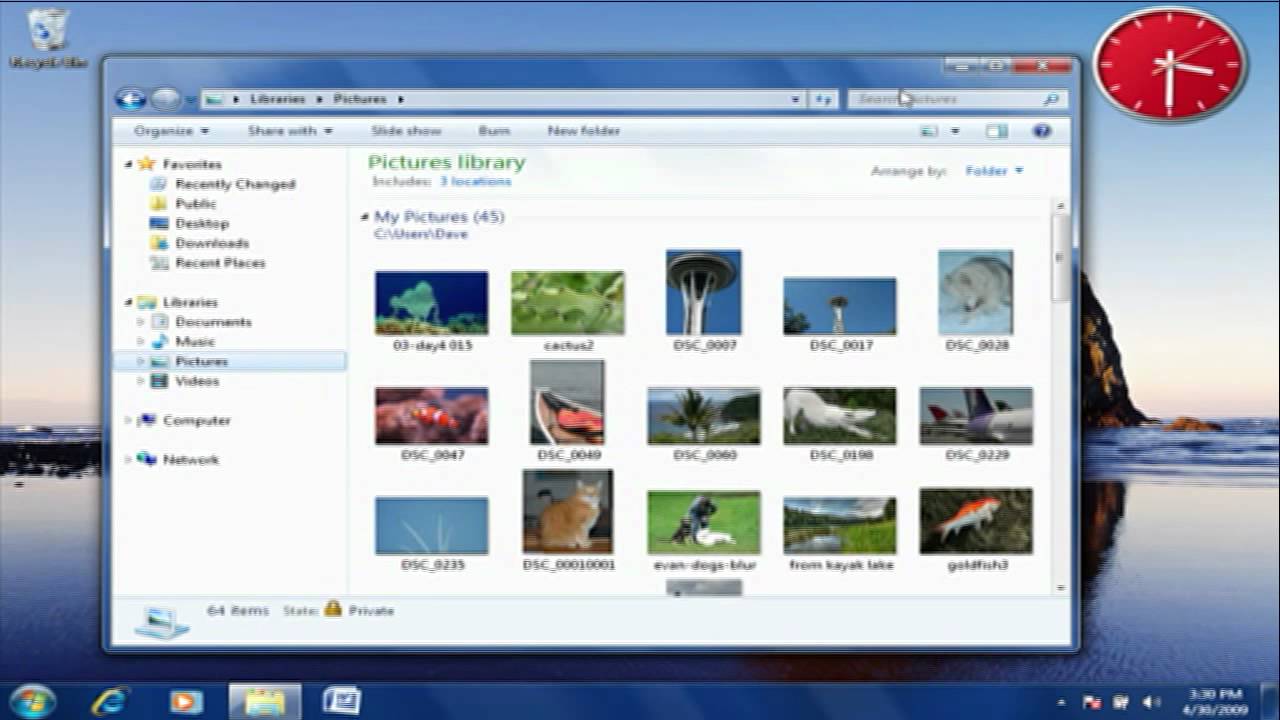 Windows 7 - Libraries - YouTube