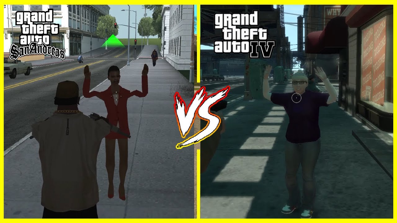GTA SAN ANDREAS VS GTA 4 - Epic Comparison | GTA SA VS GTA IV | Part:-4 ...