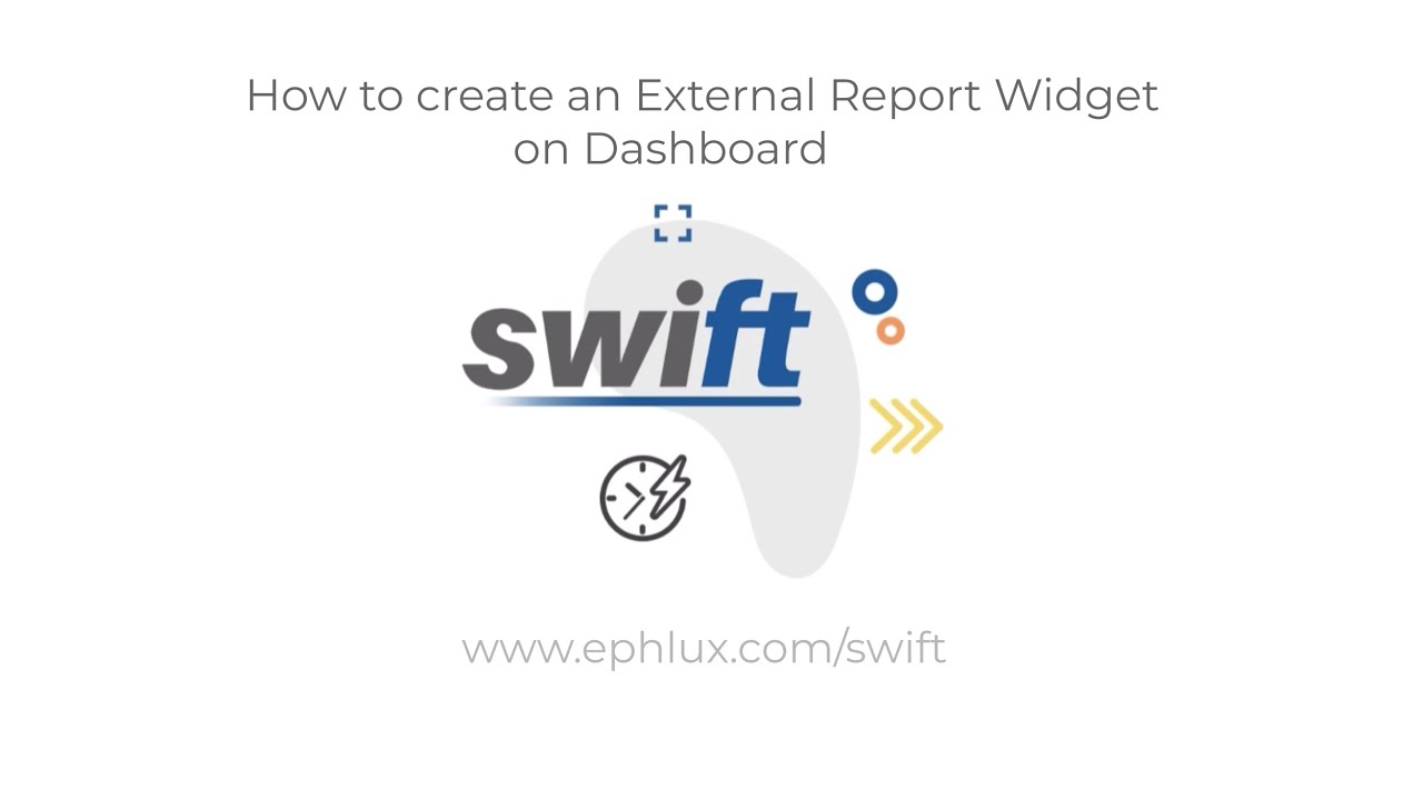 How to create an External Report Widget on Dashboard - YouTube