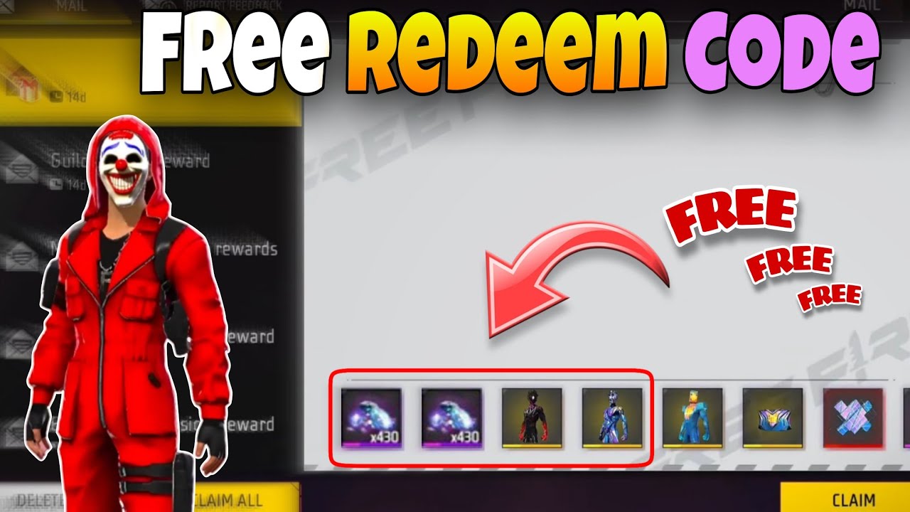 FREE REDEEM CODE || free diamonds || free fire || how to get free ...