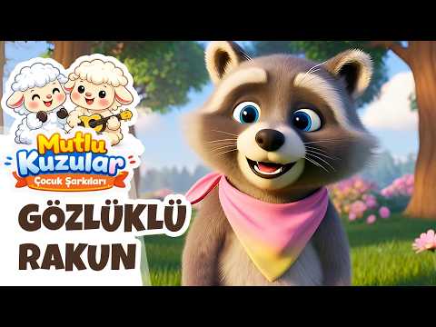 Gözlüklü Rakun 🦝 | Maskeli Kahraman Ormanda | Bebek Şarkıları | Mutlu Kuzular 🐑