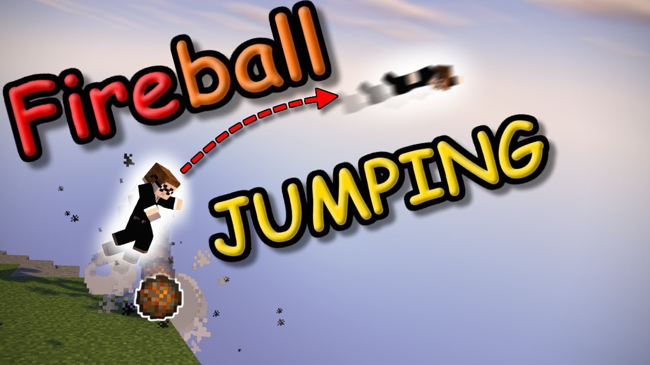 How to Fireball Jump in Minecraft - YouTube