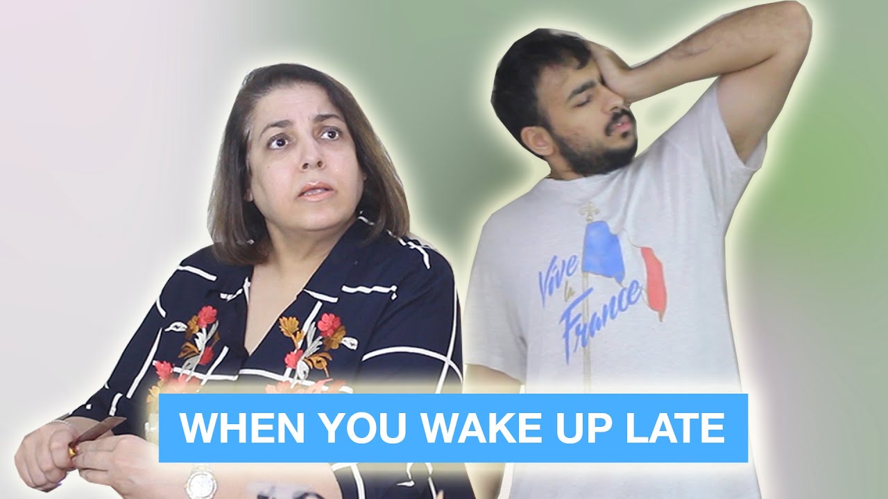 When you wake up late ⎜Super Sindhi - YouTube
