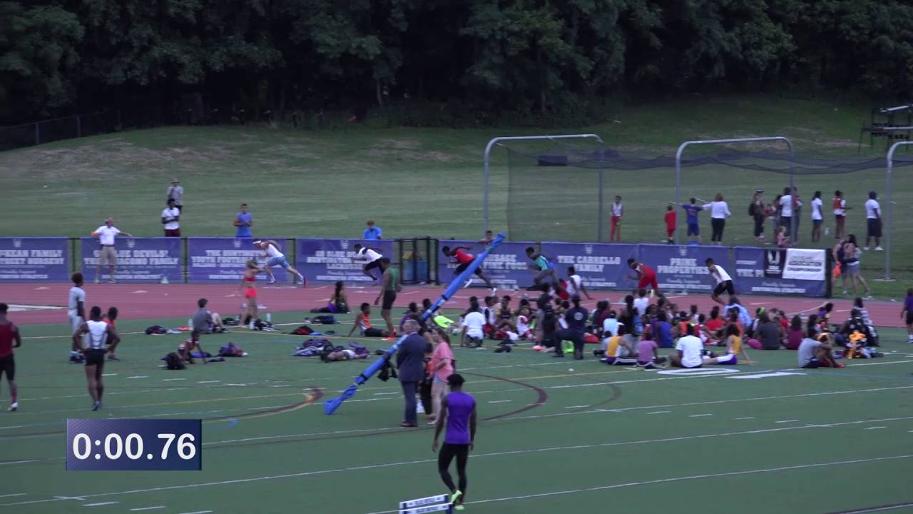 Tyler Dingle 100m Dash/200m Dash @ 2016 USATF Long Island Summer Series ...