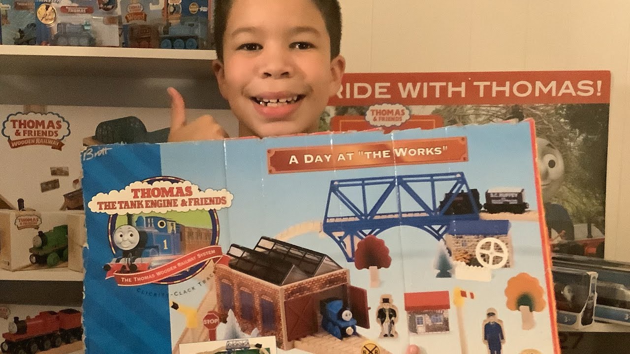 A Day At “The Works” Thomas Wooden Railway Set ! - YouTube