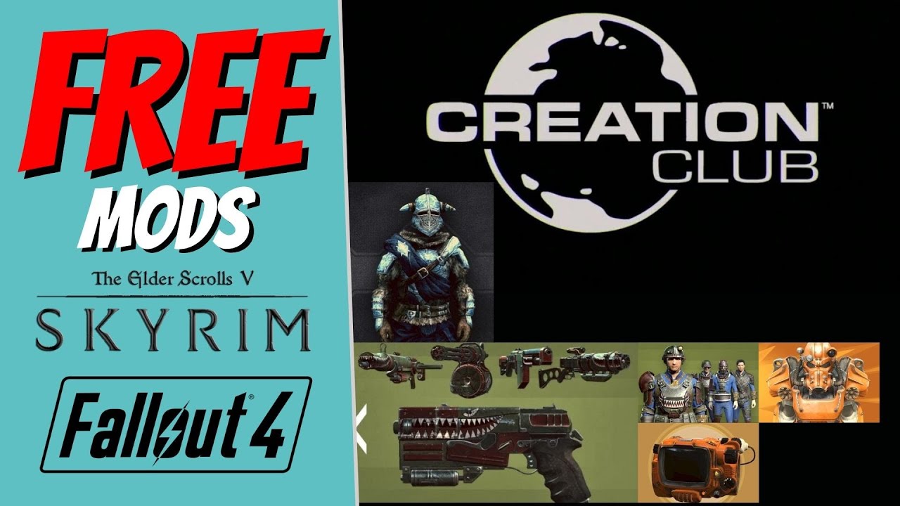 Creation Club FREE MODS Series 2020: August 6th - 19th - YouTube