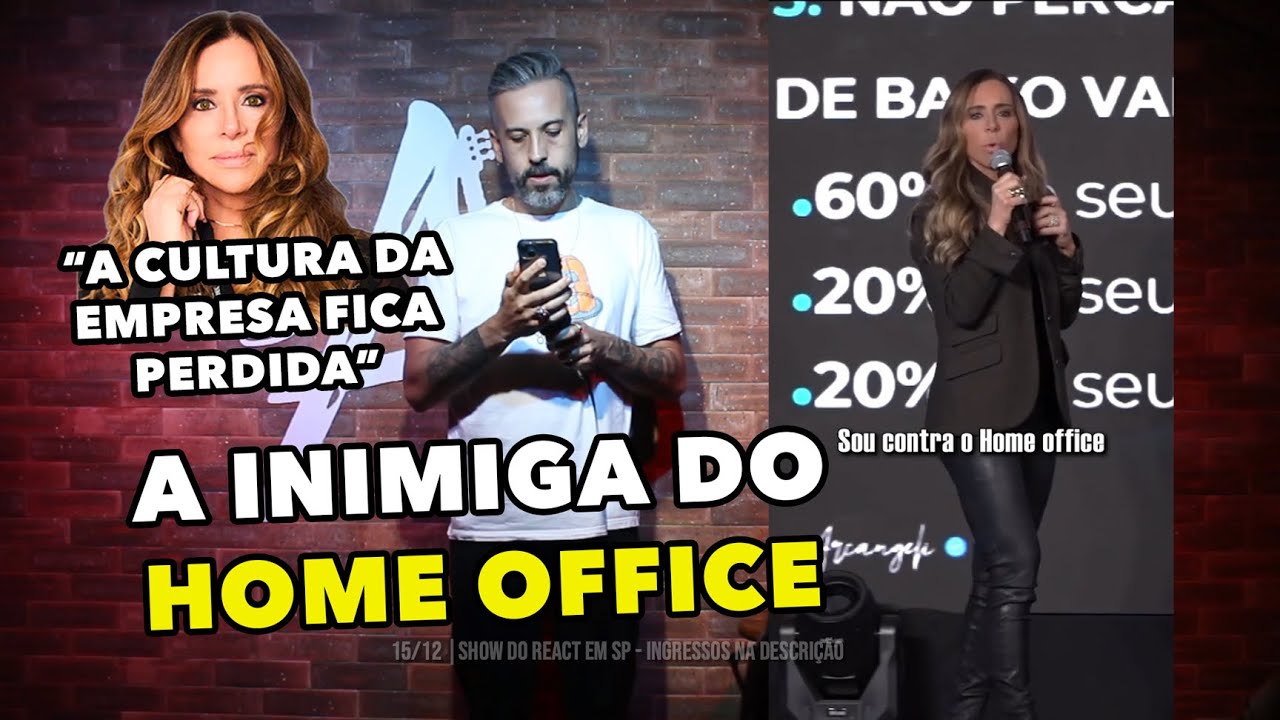ELA É CONTRA O HOME OFFICE - Murilo Moraes (React no Palco) - YouTube