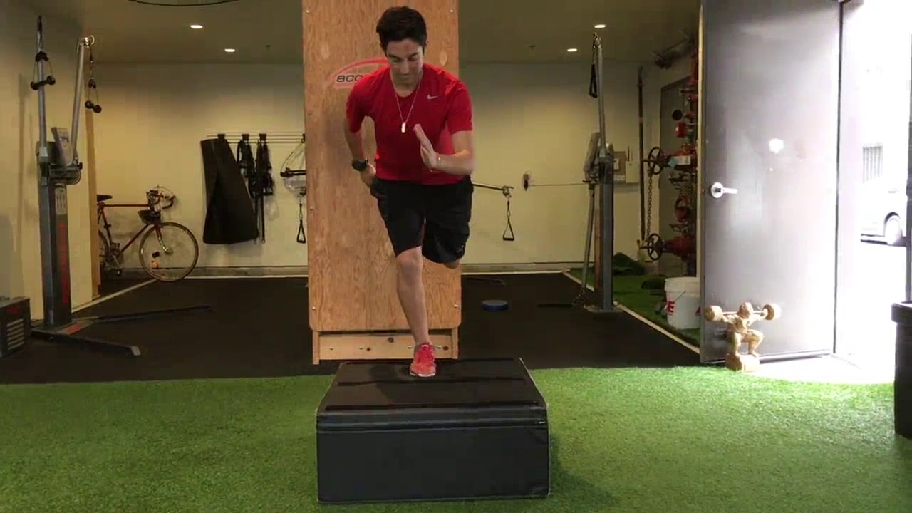 Forward 2 Leg Box Jump to 1 Leg Landing - Countermotion - YouTube