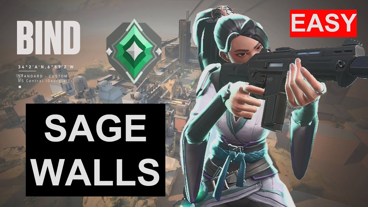 BEGINNER SAGE WALLS FOR BIND #sage #sagewalls #valorant - YouTube
