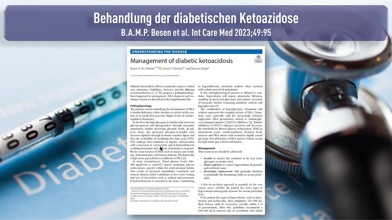 Behandlung der diabetischen Ketoazidose - YouTube