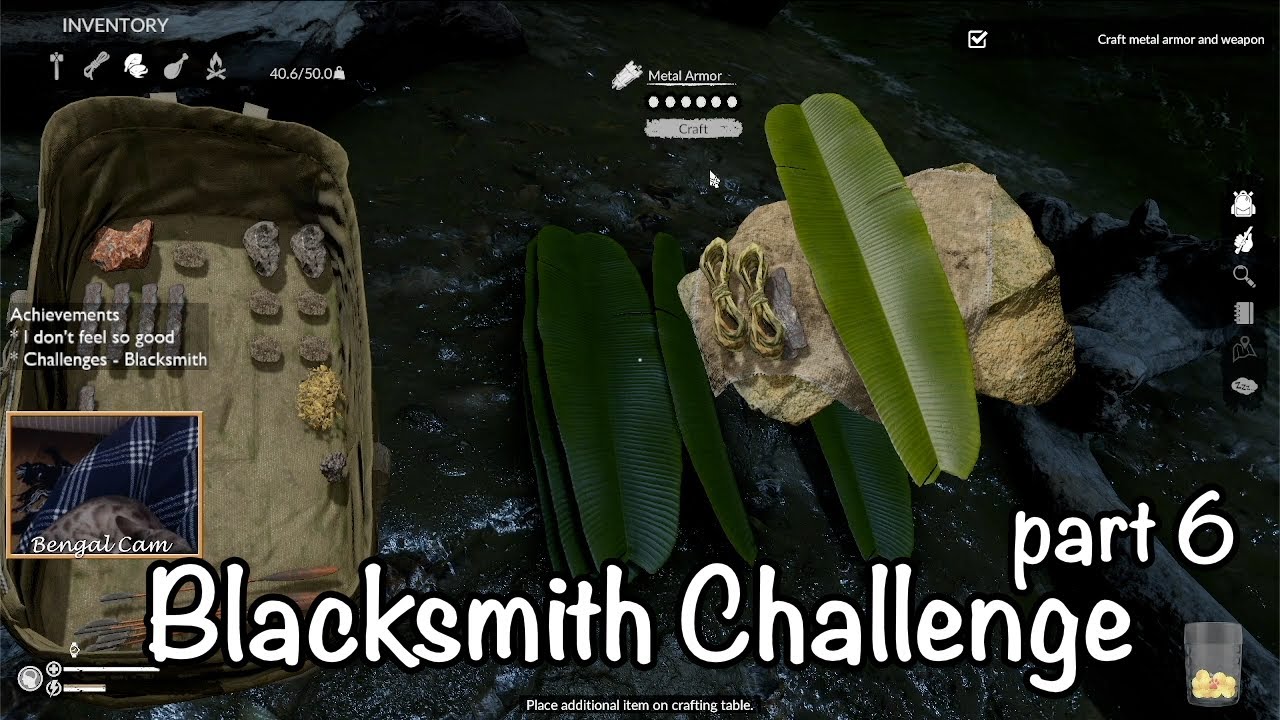 Green Hell Blacksmith Challenge part 6 - YouTube