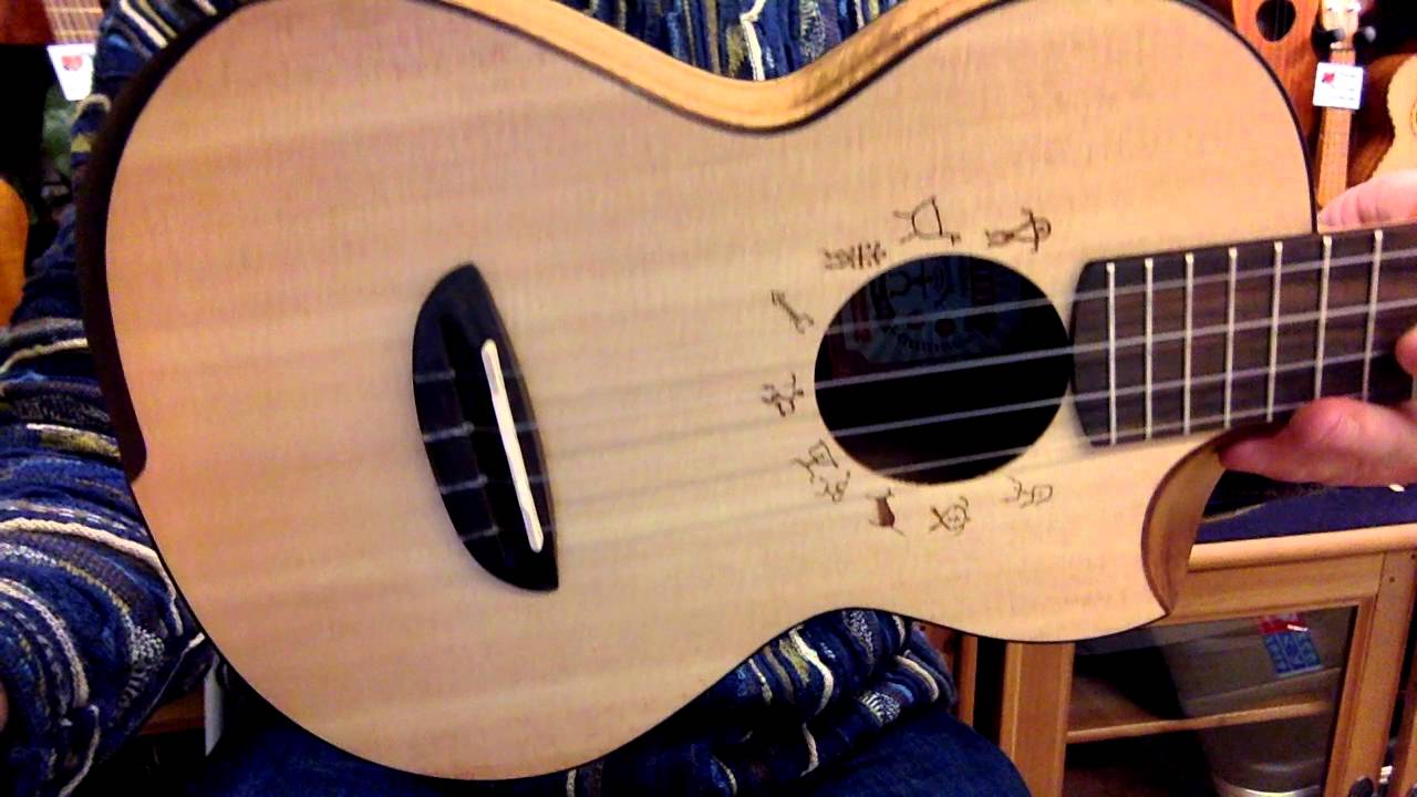 Ukulele Mania Demo; Anuenue Super Lani Curtaway Tenor #2223 @ Ukulele ...