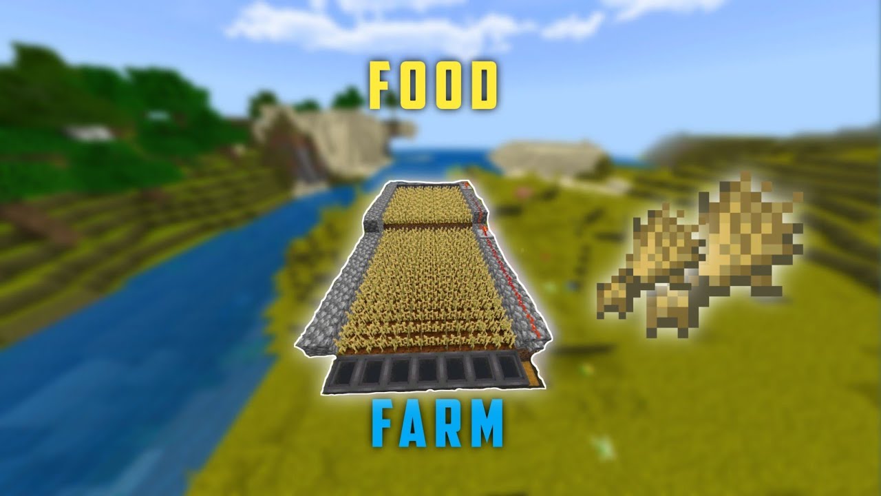 Easy Food Farm for Starter Players in Minecraft - YouTube