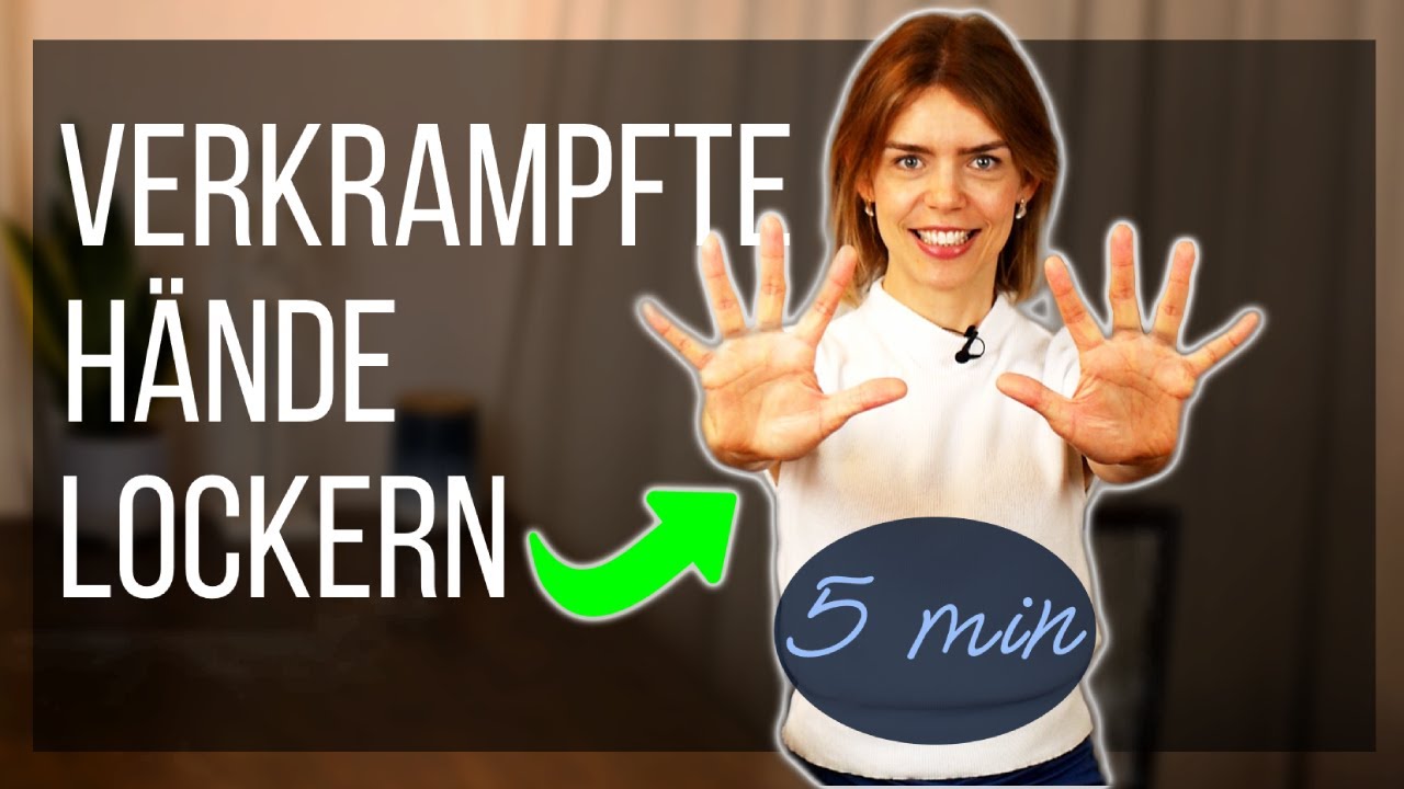 Schmerz lösen und verkrampfte Hände lockern - Sofort-Übung - YouTube